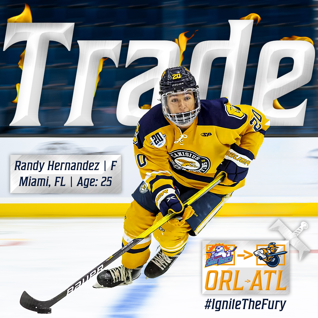 Atlanta Gladiators Acquire Forward Randy Hernandez from Orlando Solar ...